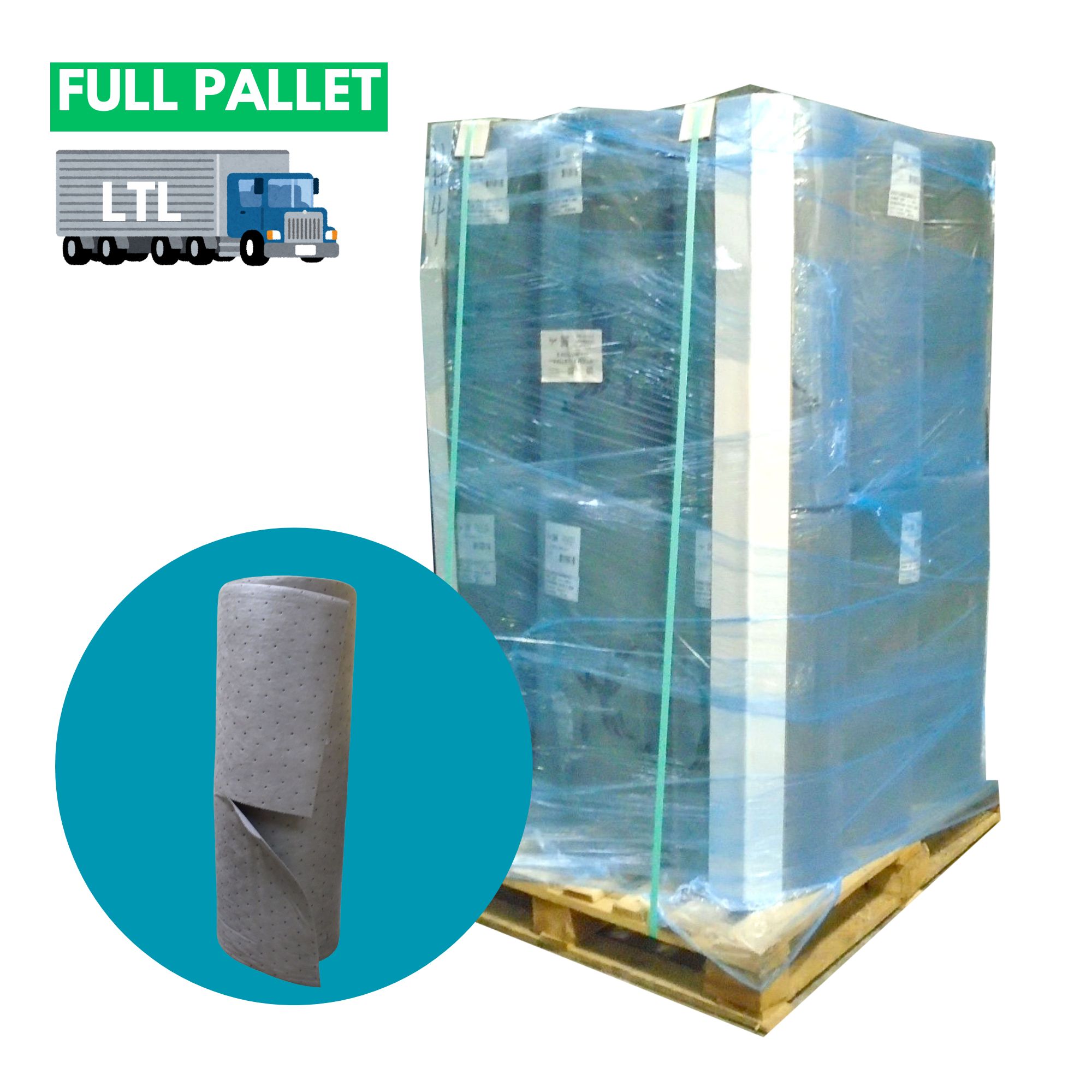 Universal Sorbent Rolls 30 in X 150 ft (1 Roll/Bag) x 18 Rolls